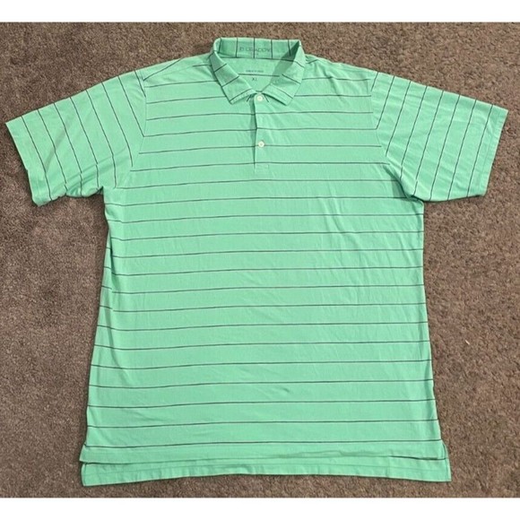 B Draddy | Shirts | Mens B Draddy Usa Green Blue Striped Golf Polo ...